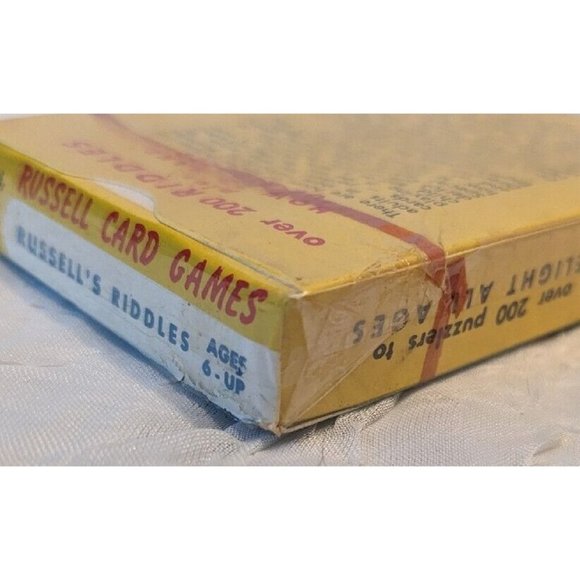 Russell Athletic | Games | Nos Russells Riddles Card Games Sealed Vtg ...